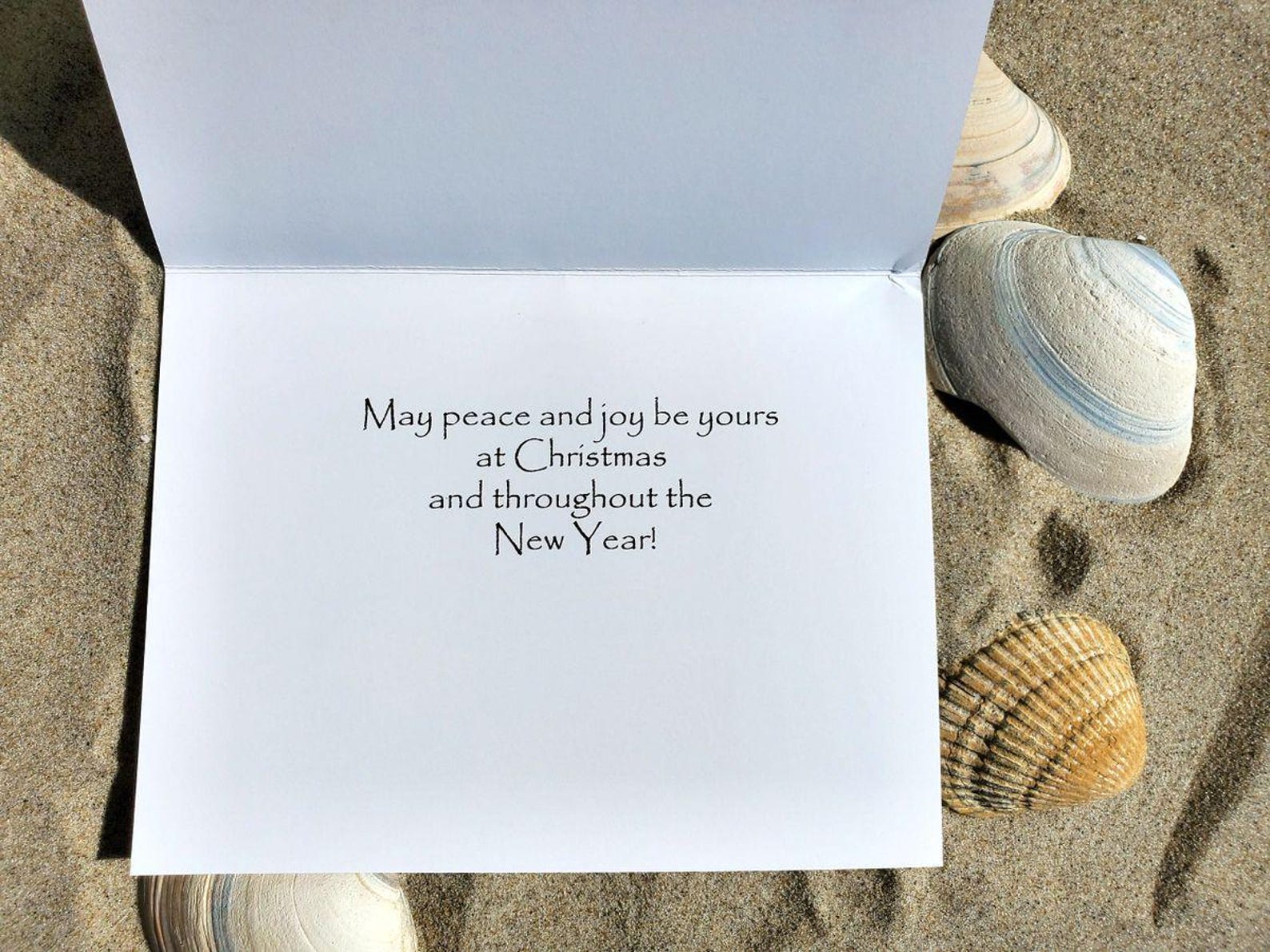 Beach Runners-christmas Cards - Etsy