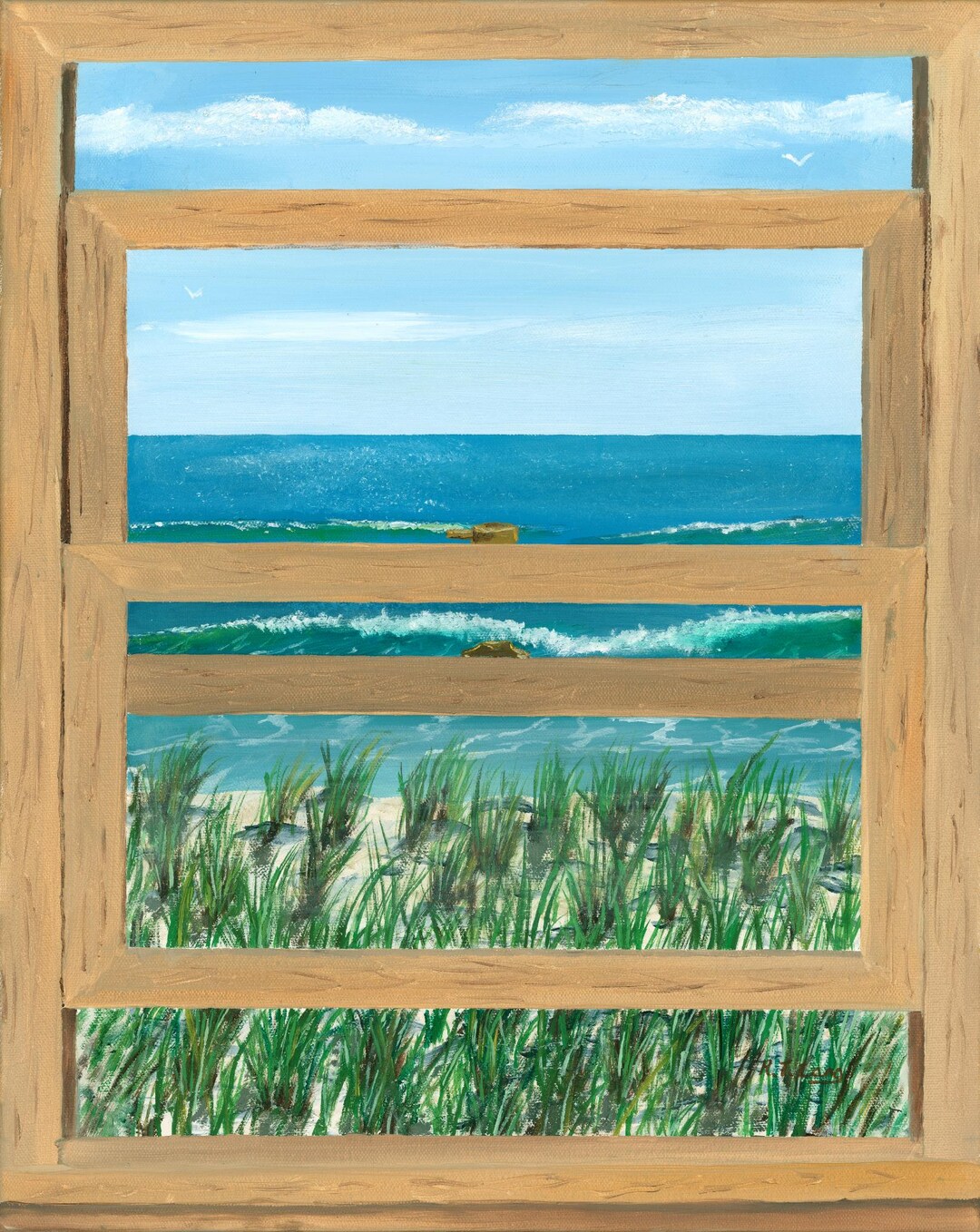 Sea View - Original Painting - Etsy