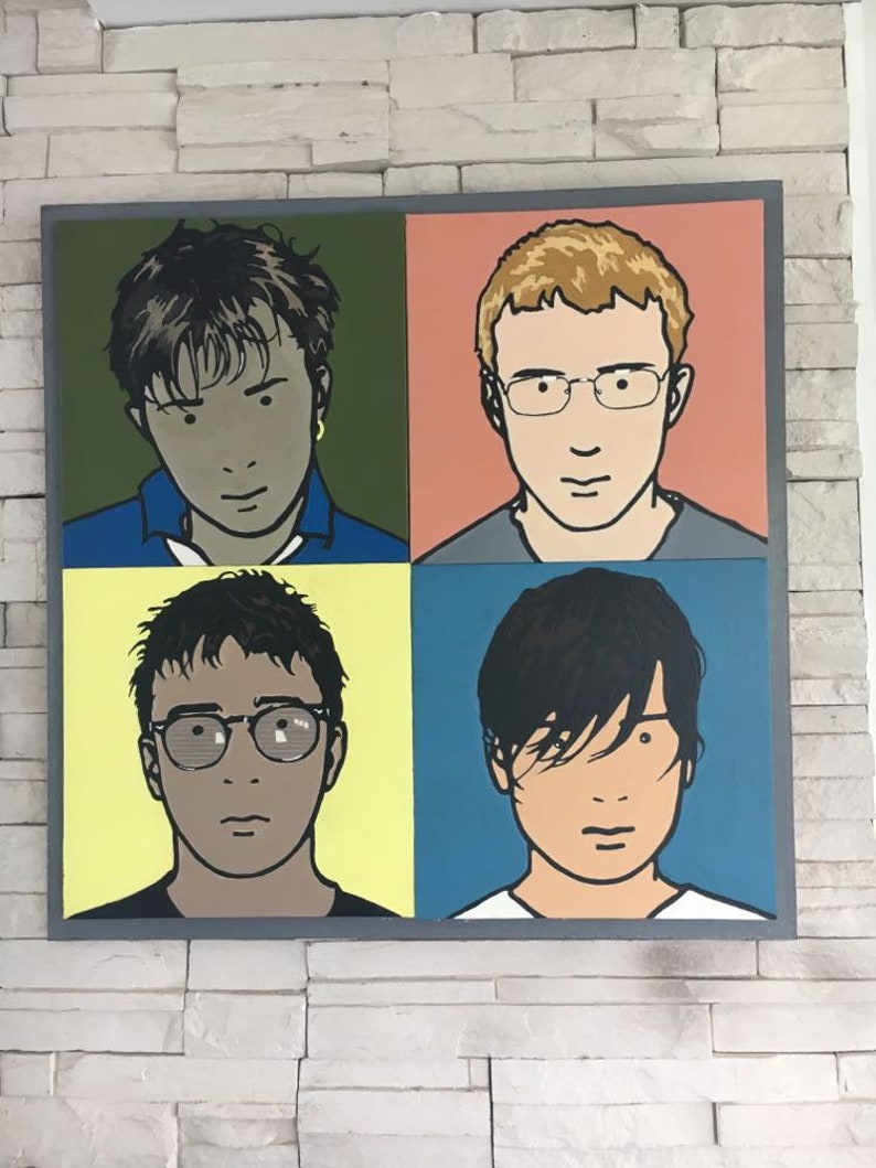 Blur Oil Painting (wall Size) of 'blur: the Best Of' Iconic Greatest ...