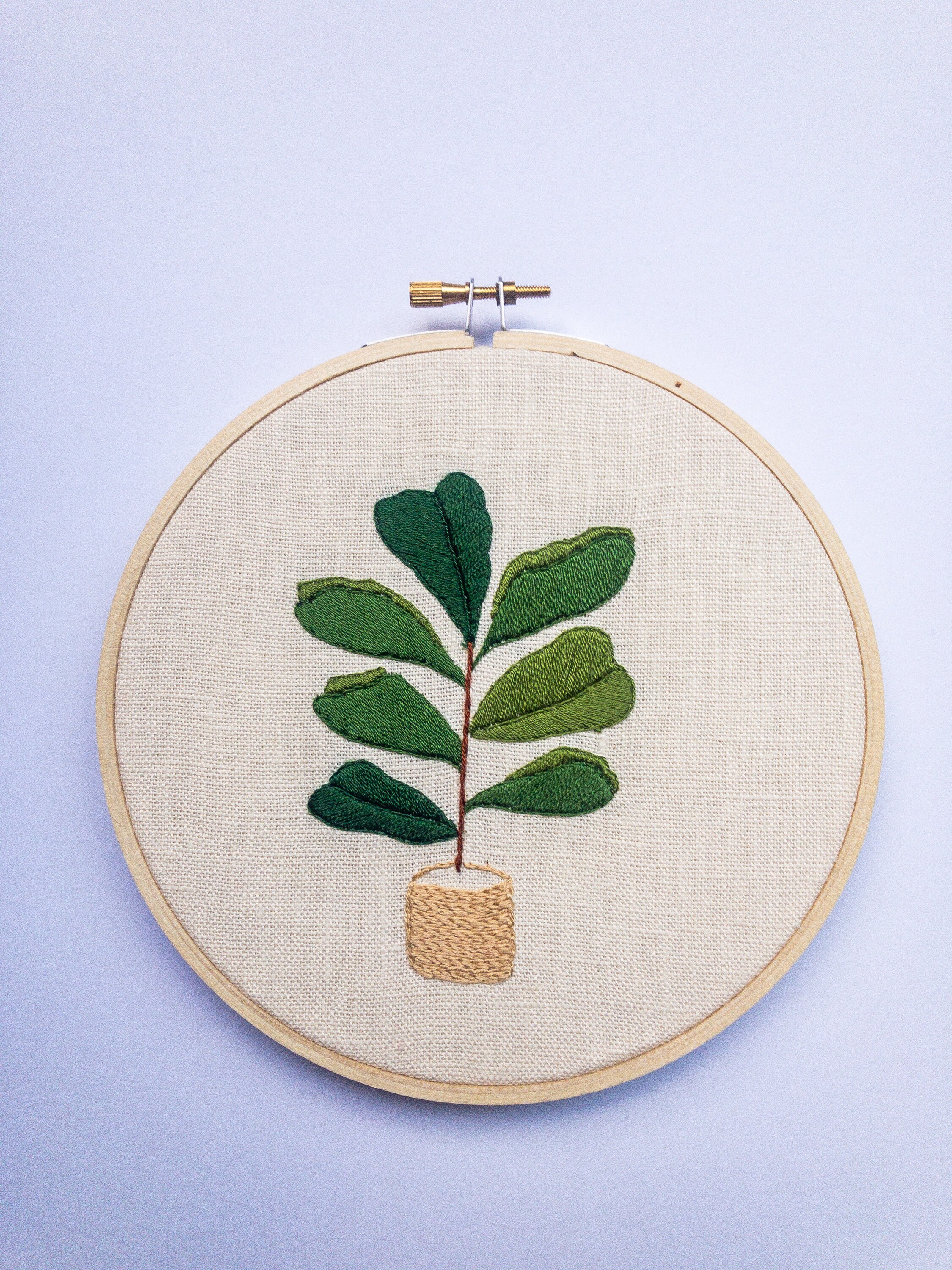 Fiddle Leaf Fig Embroidery PDF Pattern | Etsy