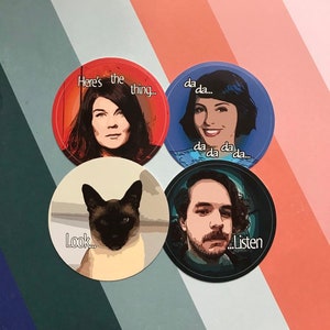 Murderino Sticker Pack Karen Georgia Elvis and Steven 4 Pack - Etsy