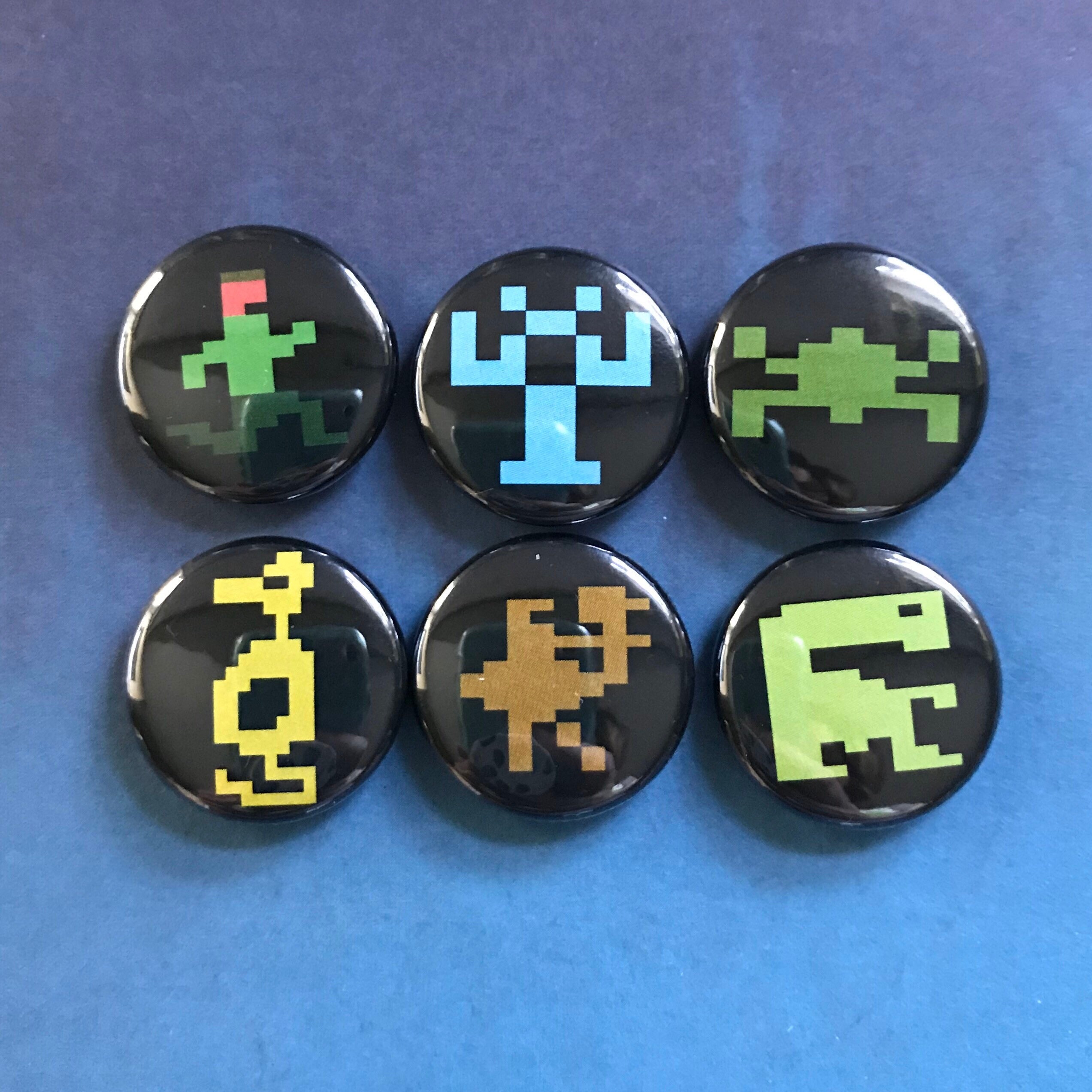 Atari Retro Gaming Parody Pinback Button Set of 6 - Etsy