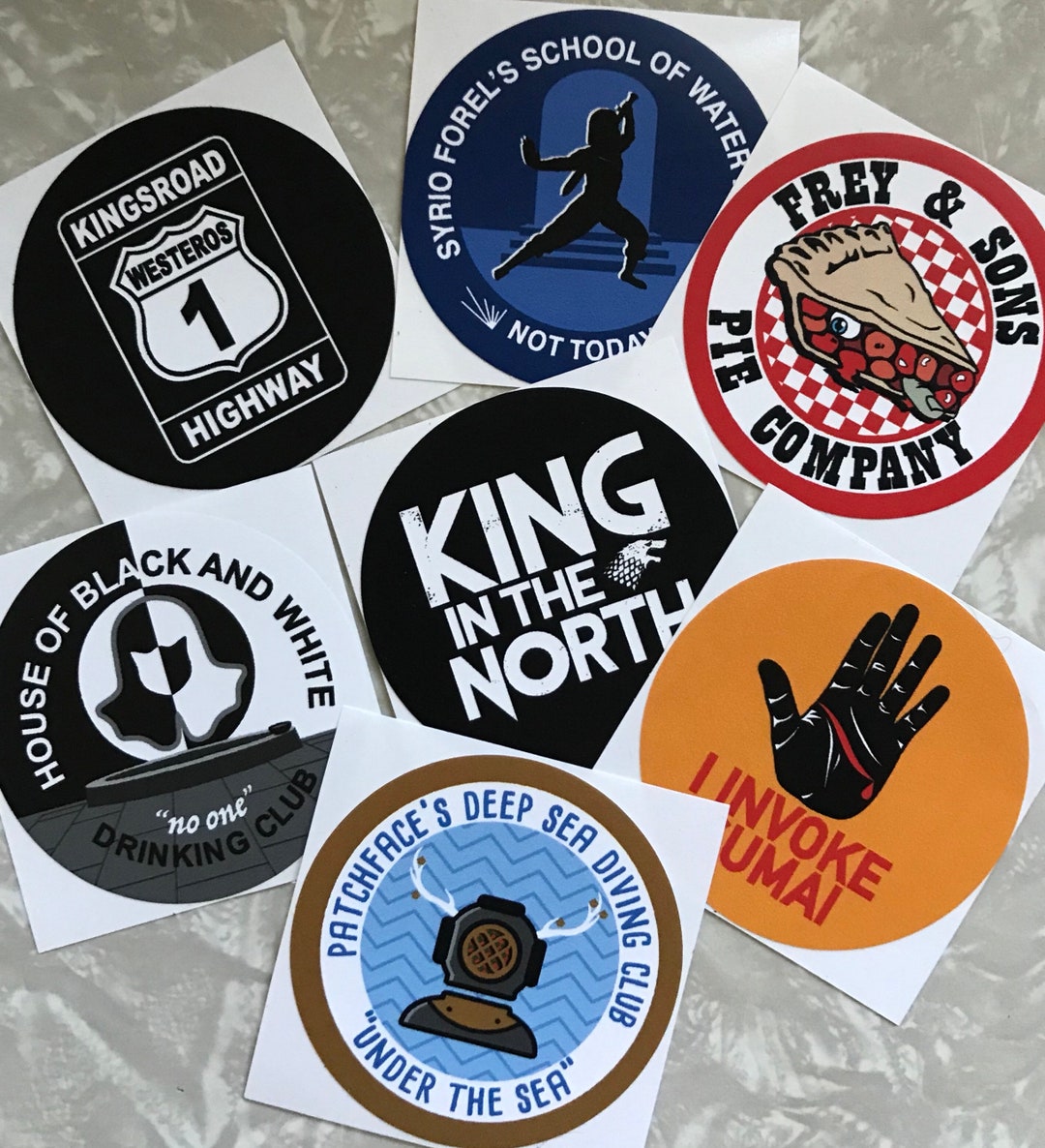 Game of Thrones Inspired Parody Sticker Pack 7 Designs - Etsy