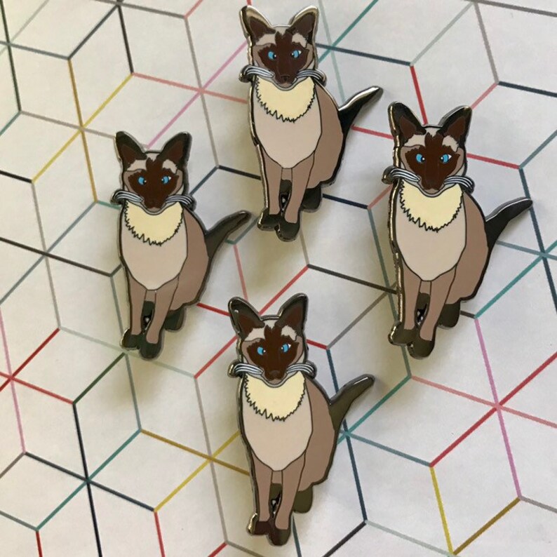 Elvis the Siamese Cat Murderino MFM Hard Enamel Pin | Etsy
