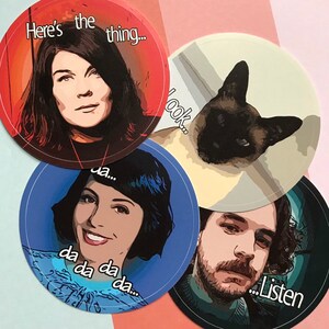 Murderino Sticker Pack Karen, Georgia, Elvis and Steven 4 Pack - Etsy