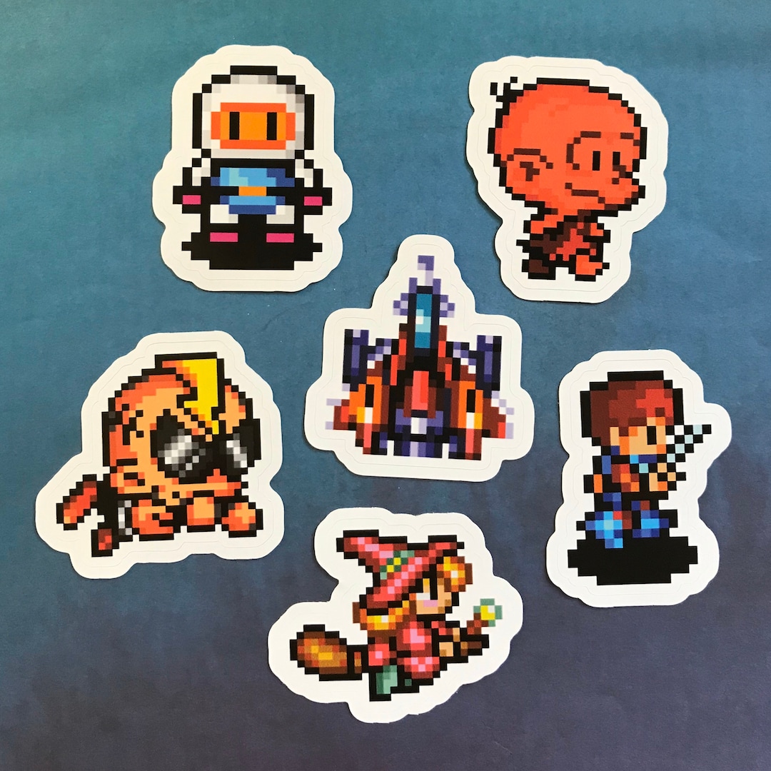 Turbografx Retro Gaming Sticker Pack 6 Stickers - Etsy