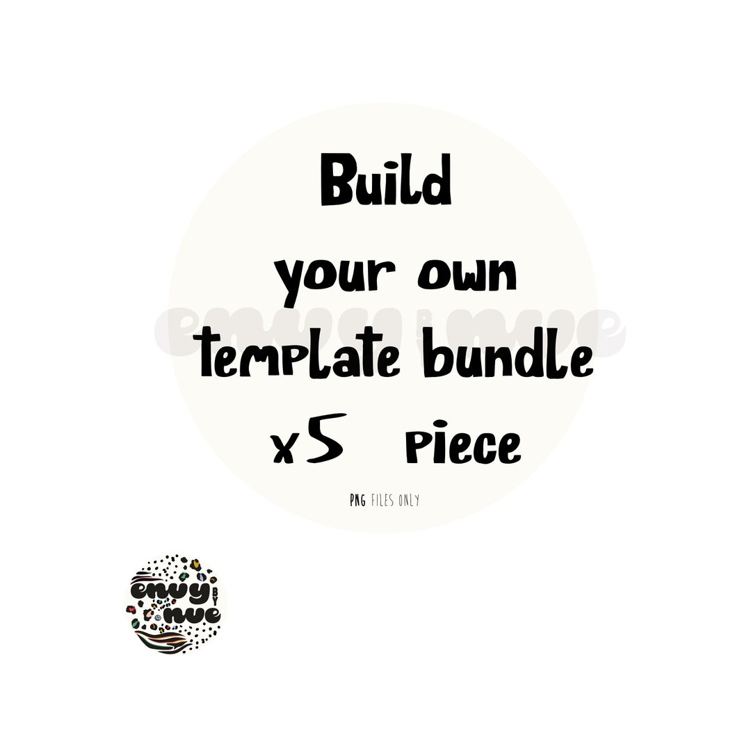 Build Your Own Template Bundle PNG File Template bundle Etsy