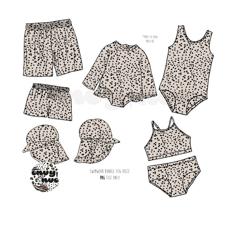 Swimwear Mock up Bundle PNG File Template / Non Exclusive / Mock up ...