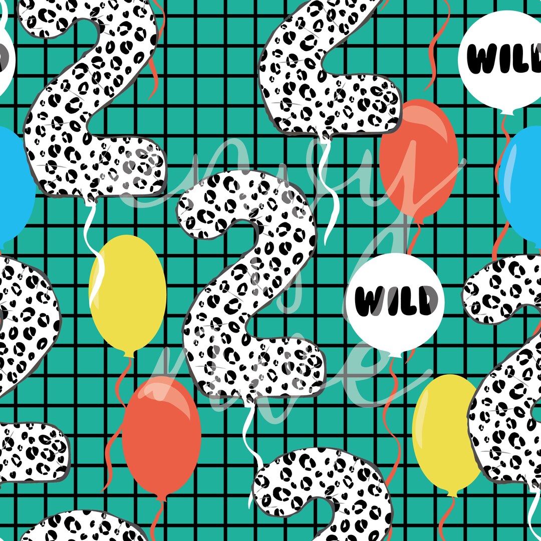 Leopard Number 2 Birthday Balloons Pop / Non Exclusive / - Etsy
