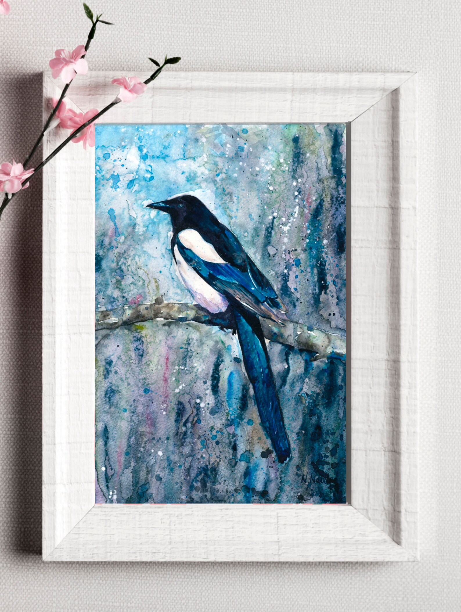 SYMPATHY Card-magpie Mourning Card-bereavement Card-steampunk | Etsy UK