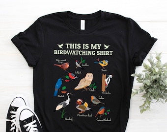 Birdwatching T Shirt - Etsy