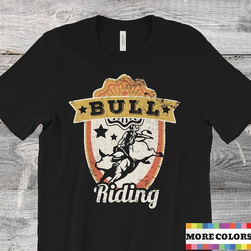 Bull Riding T Shirt Bull Riding Shirt Bull Riding Birthday - Etsy