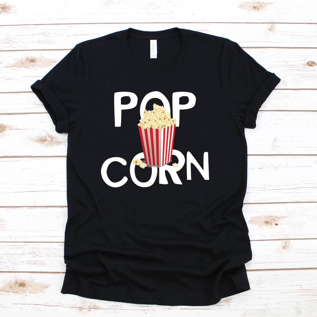 Popcorn Movie Snack Shirt, Funny Joke Tank Top, Movie Lover Crop Tee ...