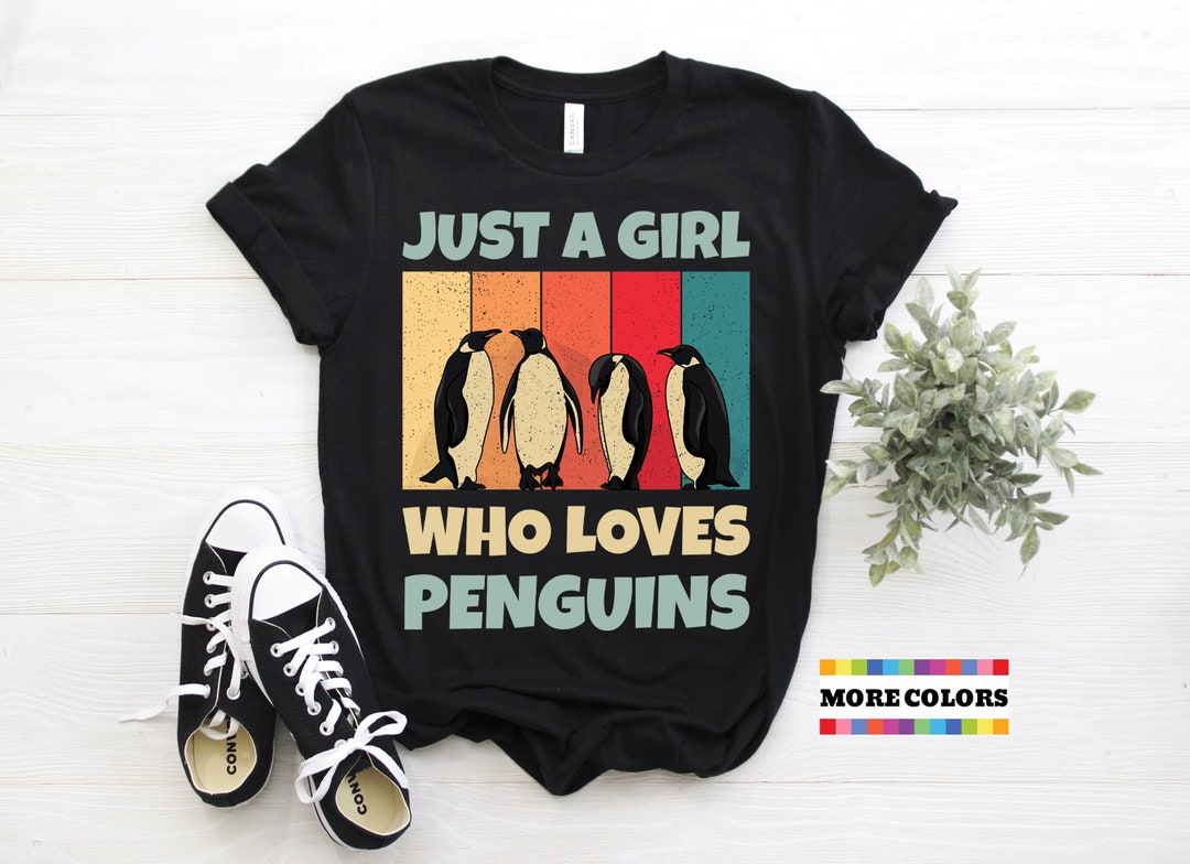 Retro Penguin T-shirt Penguins of the World Fans Birthday Gift Tshirt ...