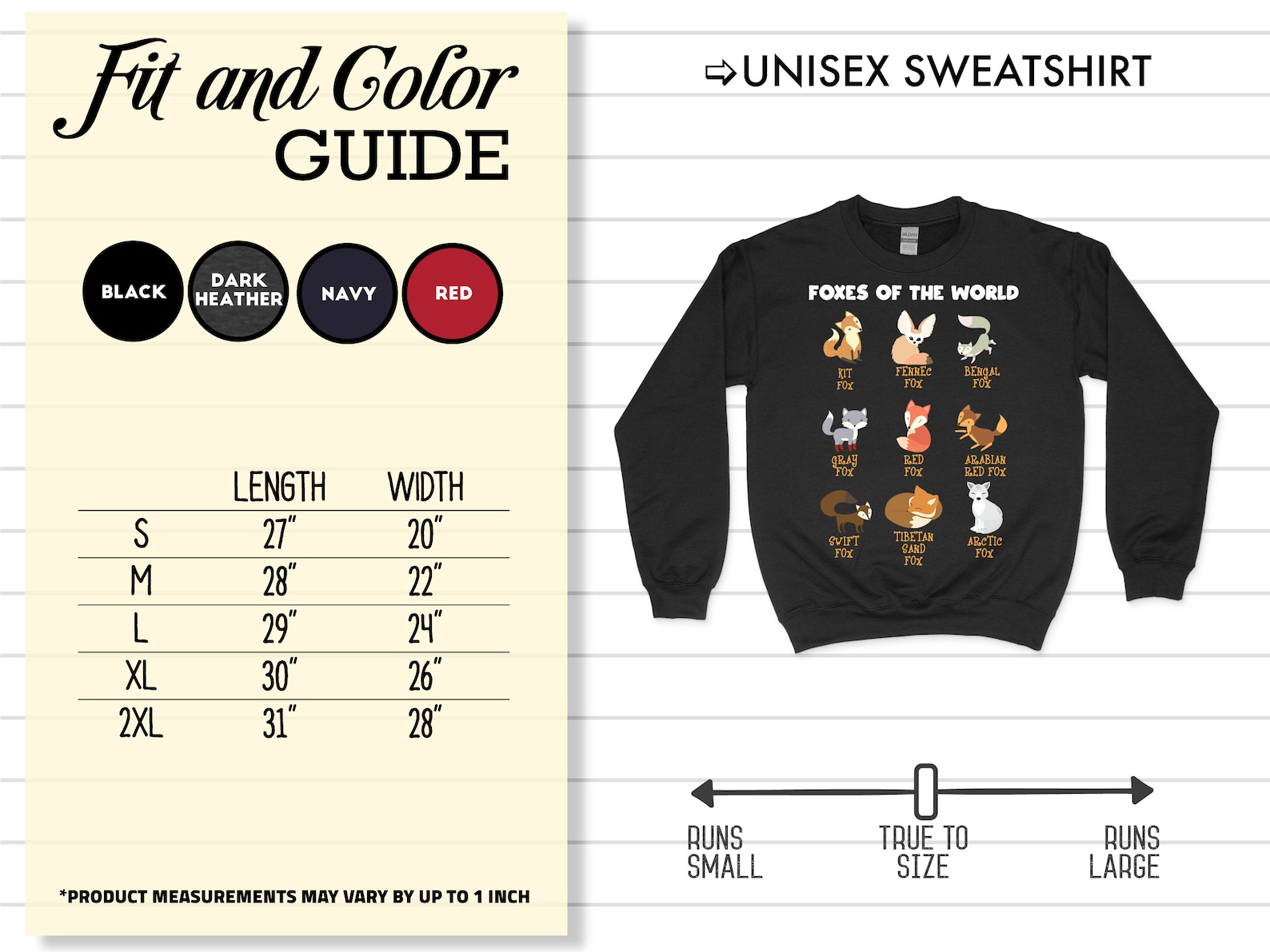 Foxes of the World T-shirt, Cute Fox Fans Birthday Gift Tshirt, Funny ...