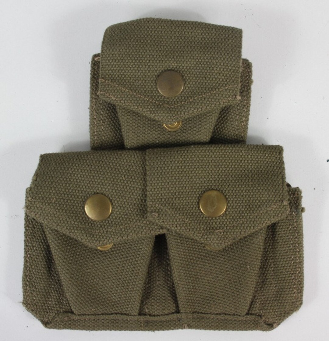 NEW Genuine Surplus Italian Army Triple Webbing Pouch Vintage Canvas - Etsy