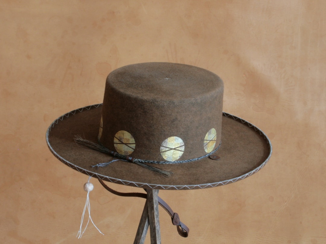 Yobolarock Western/spanish Musicians Hat Exquisite Gilded Real-gold ...