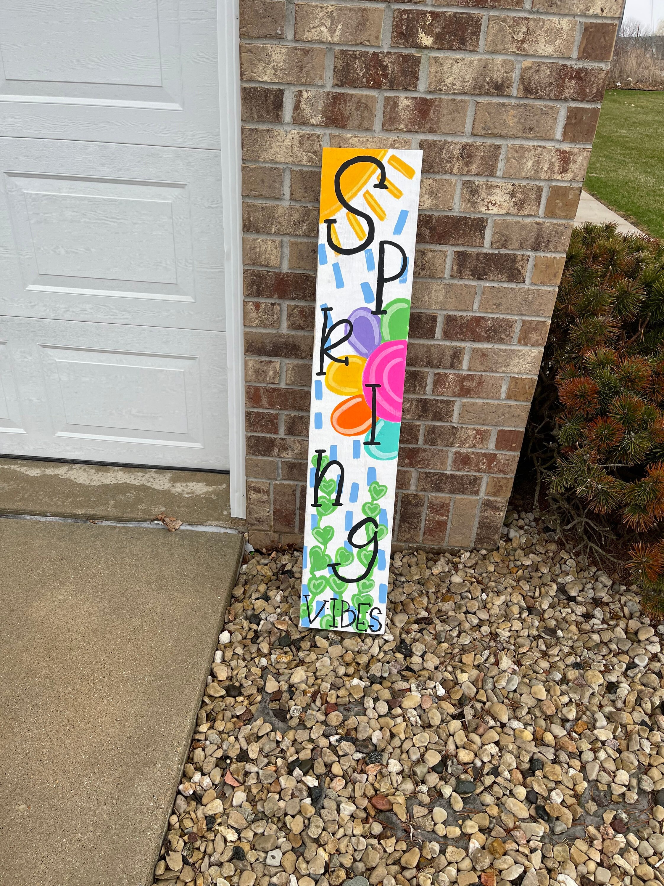 Spring Porch Leaner, Porch Decor, Front Porch Decor, Front Porch Sign ...