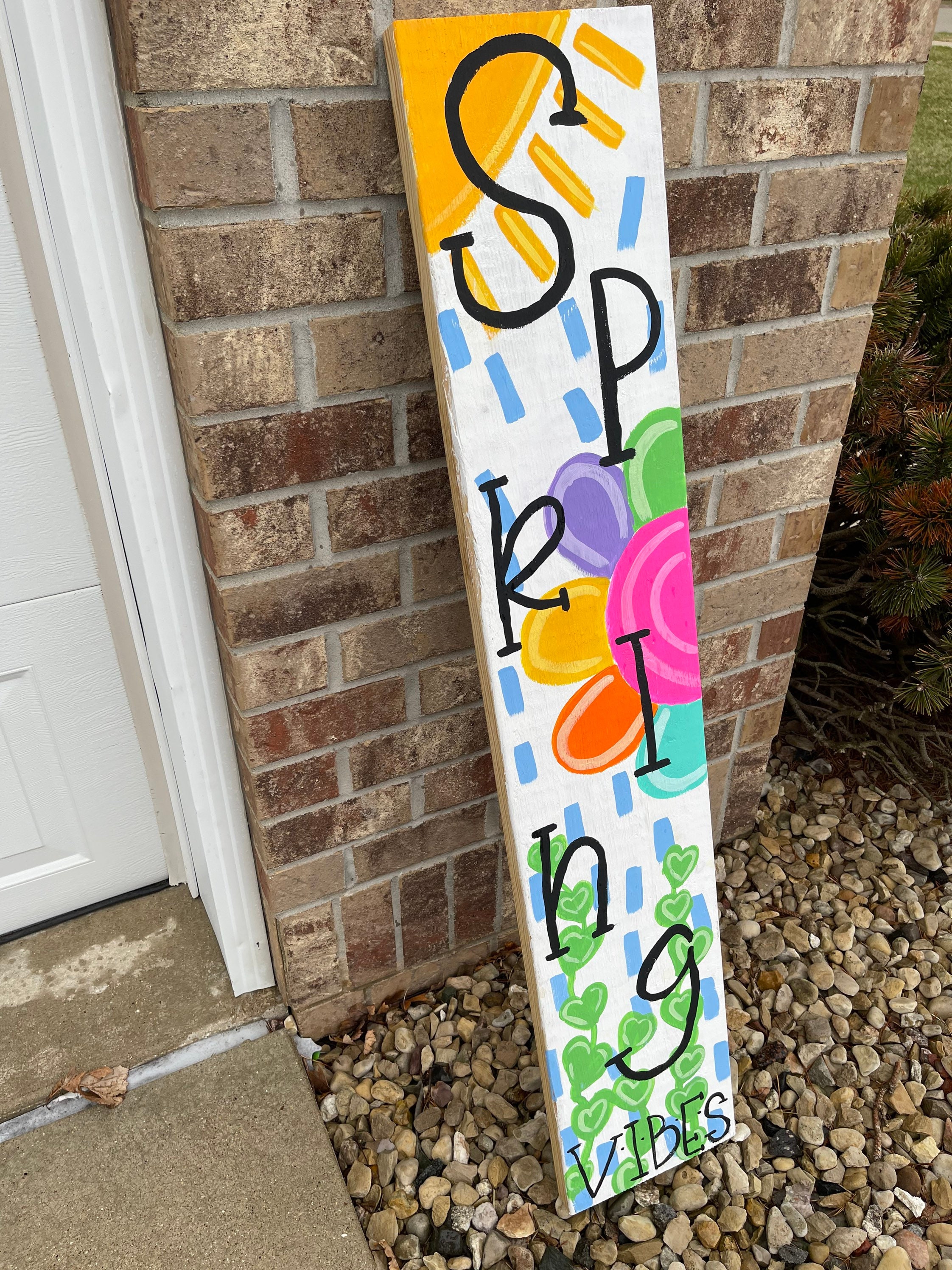 Spring Porch Leaner, Porch Decor, Front Porch Decor, Front Porch Sign ...