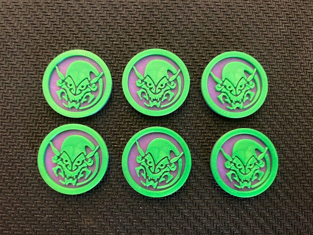 Marvel Crisis Protocol Spider Foes (6) Tokens Affiliation Markers for ...
