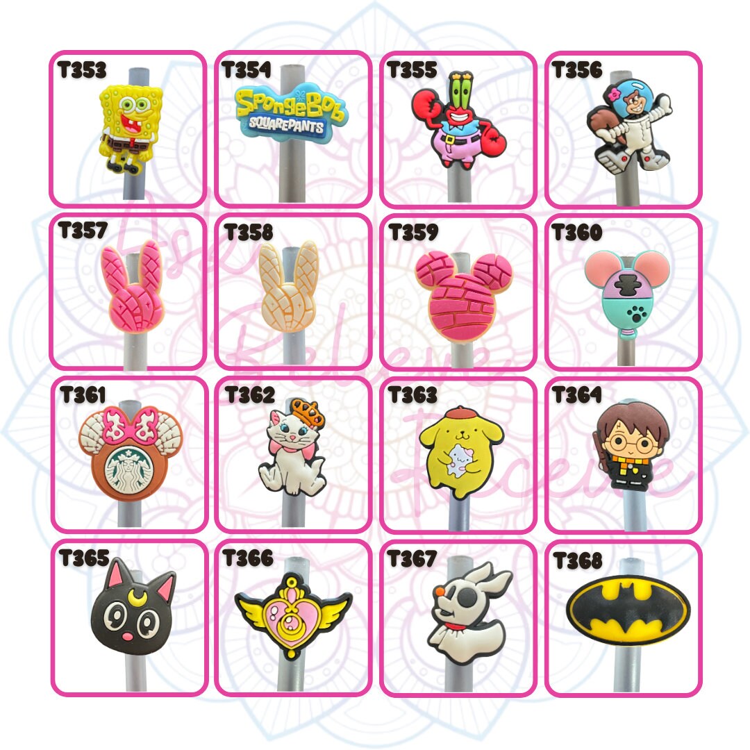 Super Cute Straw Toppers Differents, Pick Your Favorites - Etsy