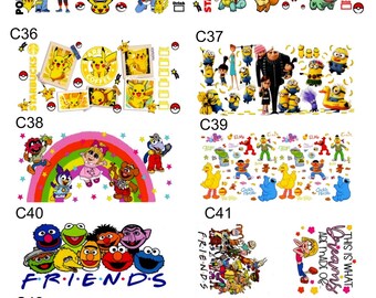 UV DTF Princess , Full Color Transfers, Waterproof, Ready to Ship - Etsy