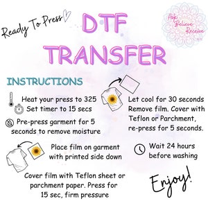 10" DTF Transfer, Ready to Press,t-shirt Transfers, Heat Transfer ...
