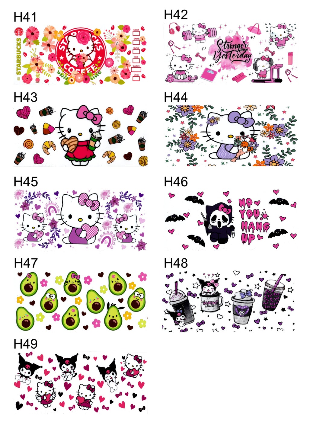 UV DTF Design, Full Color Transfers, Waterproof, Ready to Ship - Etsy