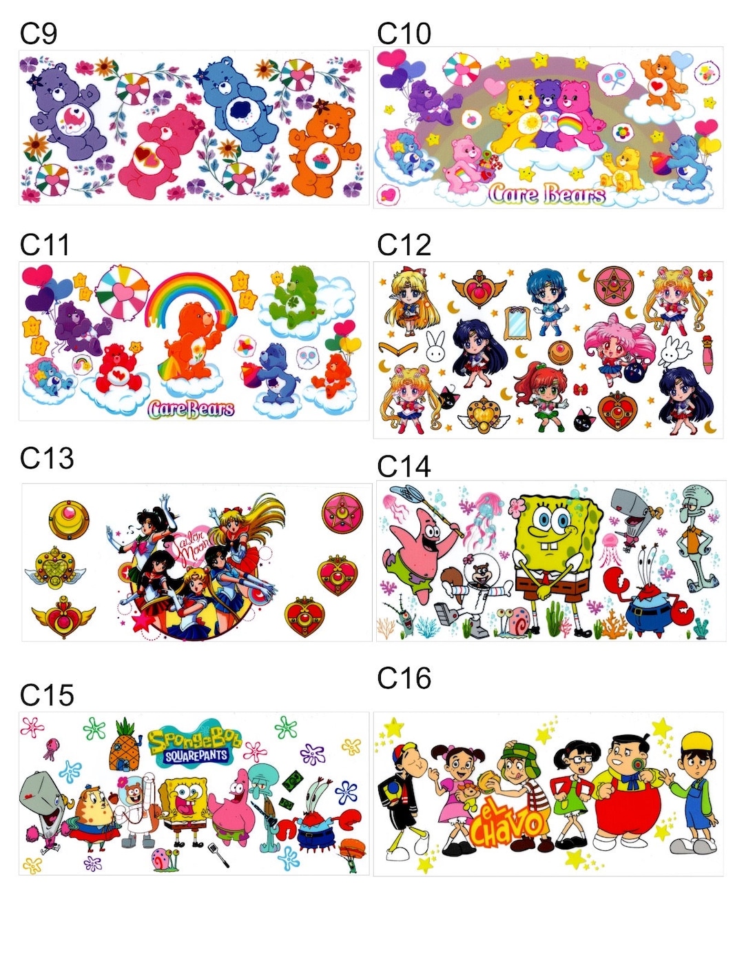 UV DTF , Full Color Transfers, Waterproof, Ready to Ship - Etsy