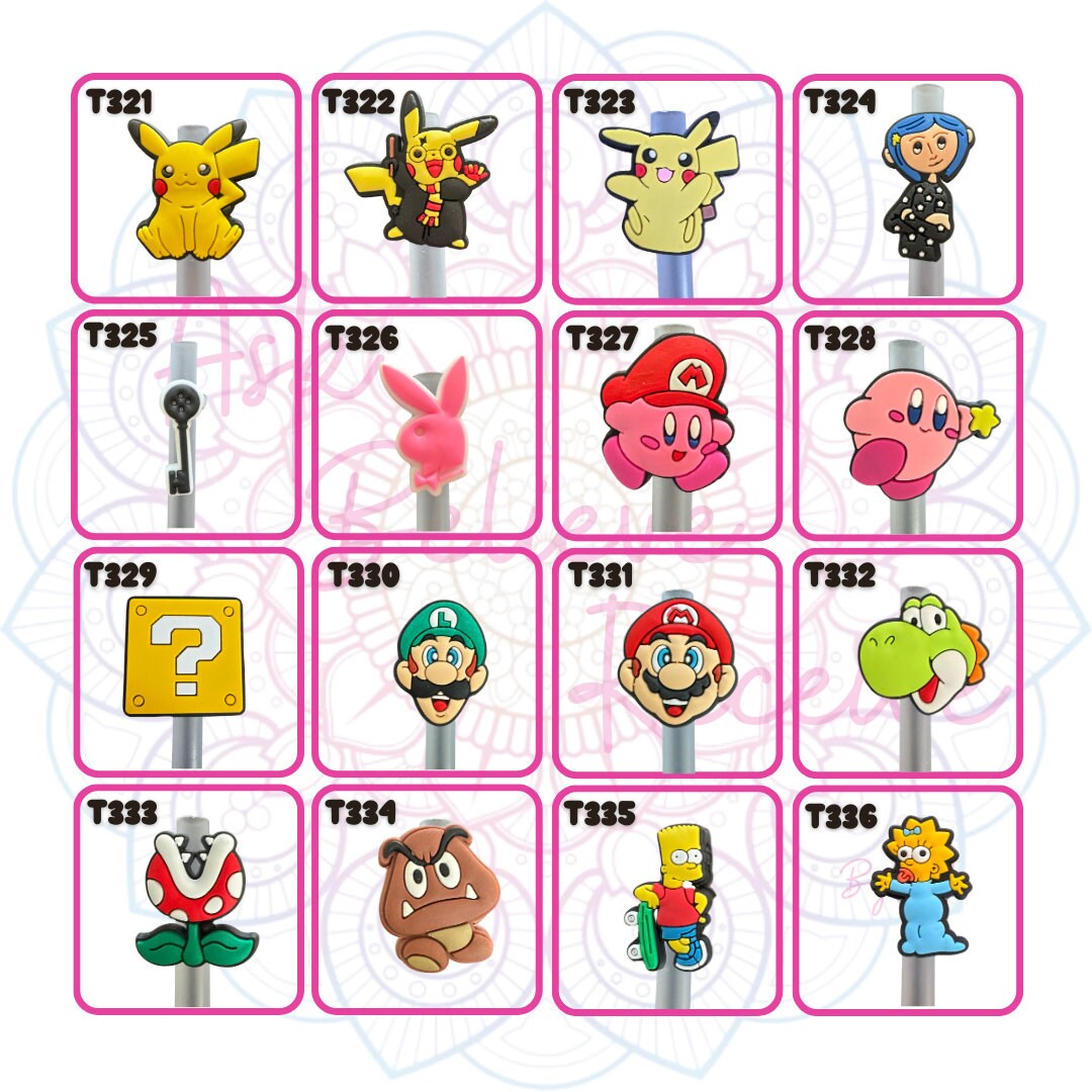 Super Cute Straw Toppers Differents, Pick Your Favorites - Etsy