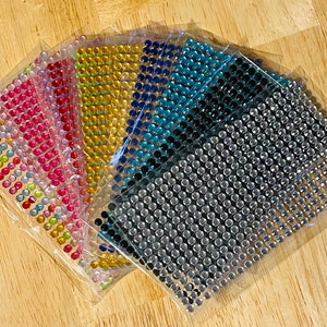 Crystal Rhinestones Sticker Sheets / Bling Rhinestone Stickers Sheet ...