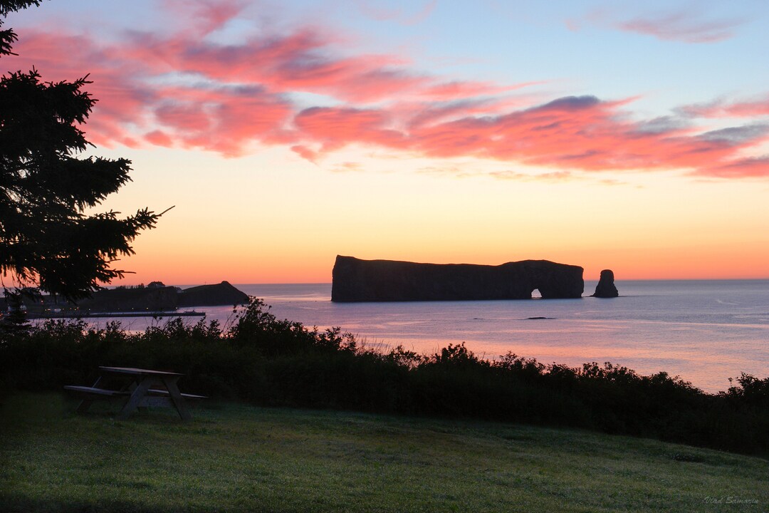 Percé Rock - Rocher Percé in Quebec, Canada, Before Sunrise - Etsy