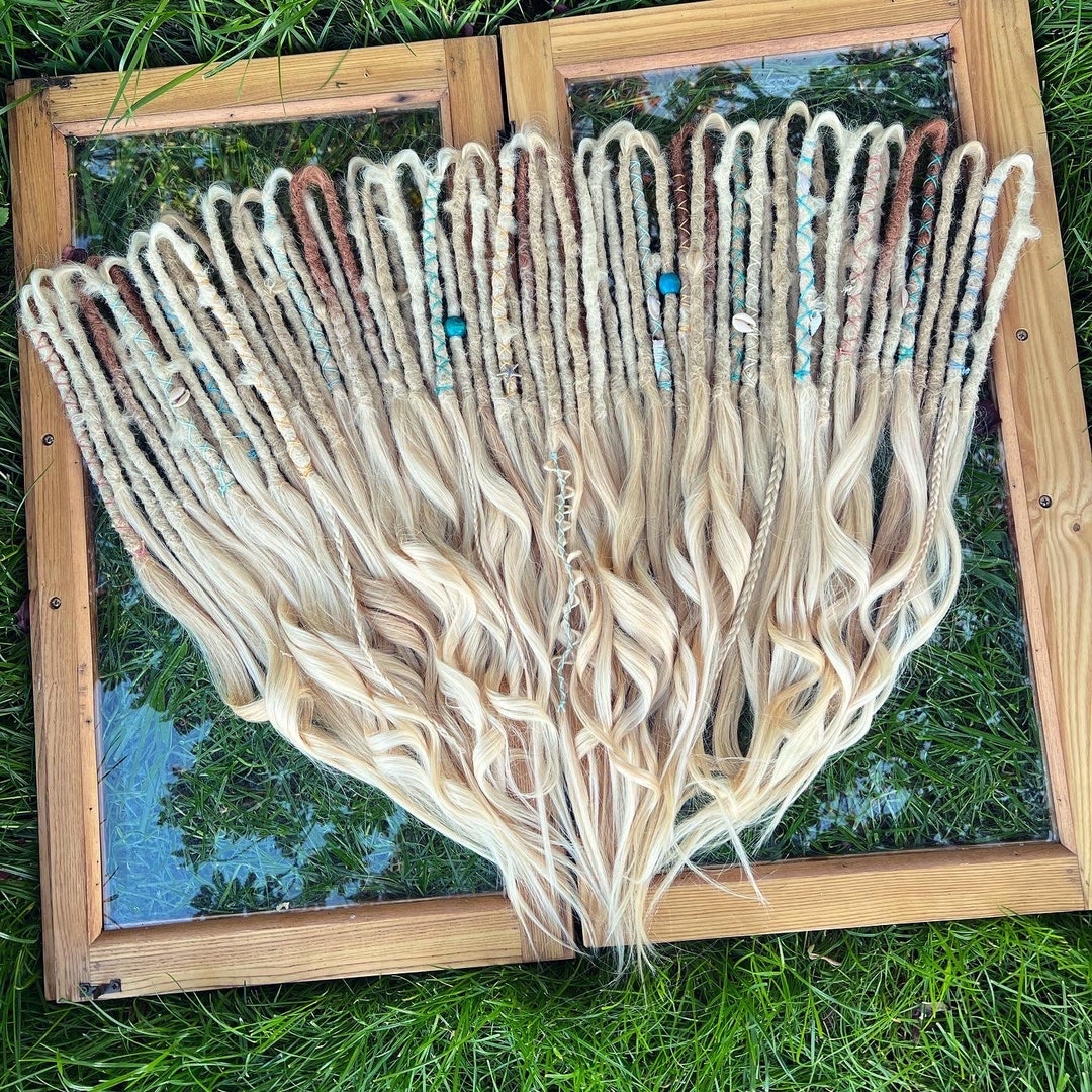 Synthetic Dreadlock Extensions With Luxury Human Hair Ends. Luxury ...