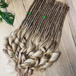 Synthetic Dreadlock Extensions With Luxury Human Hair Ends. Luxury ...