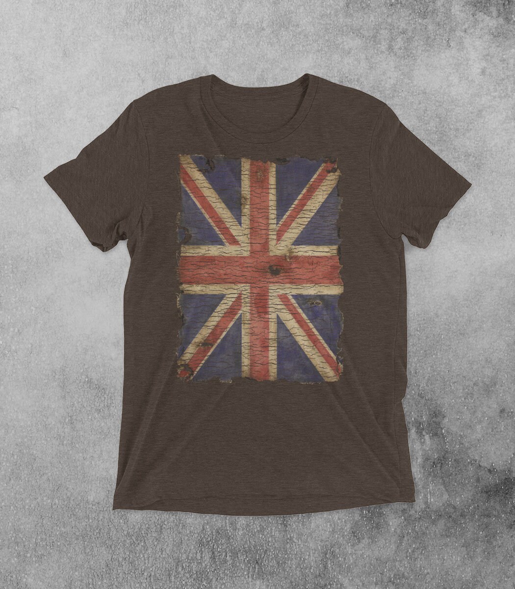 British T-shirt - Union Jack T Shirt - Patriotic Shirts - Cool Vintage ...