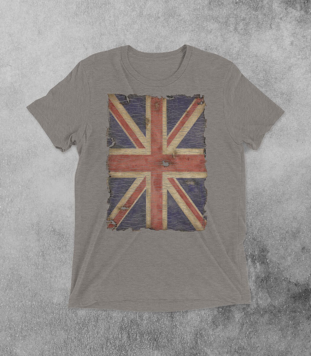 British T-shirt - Union Jack T Shirt - Patriotic Shirts - Cool Vintage ...