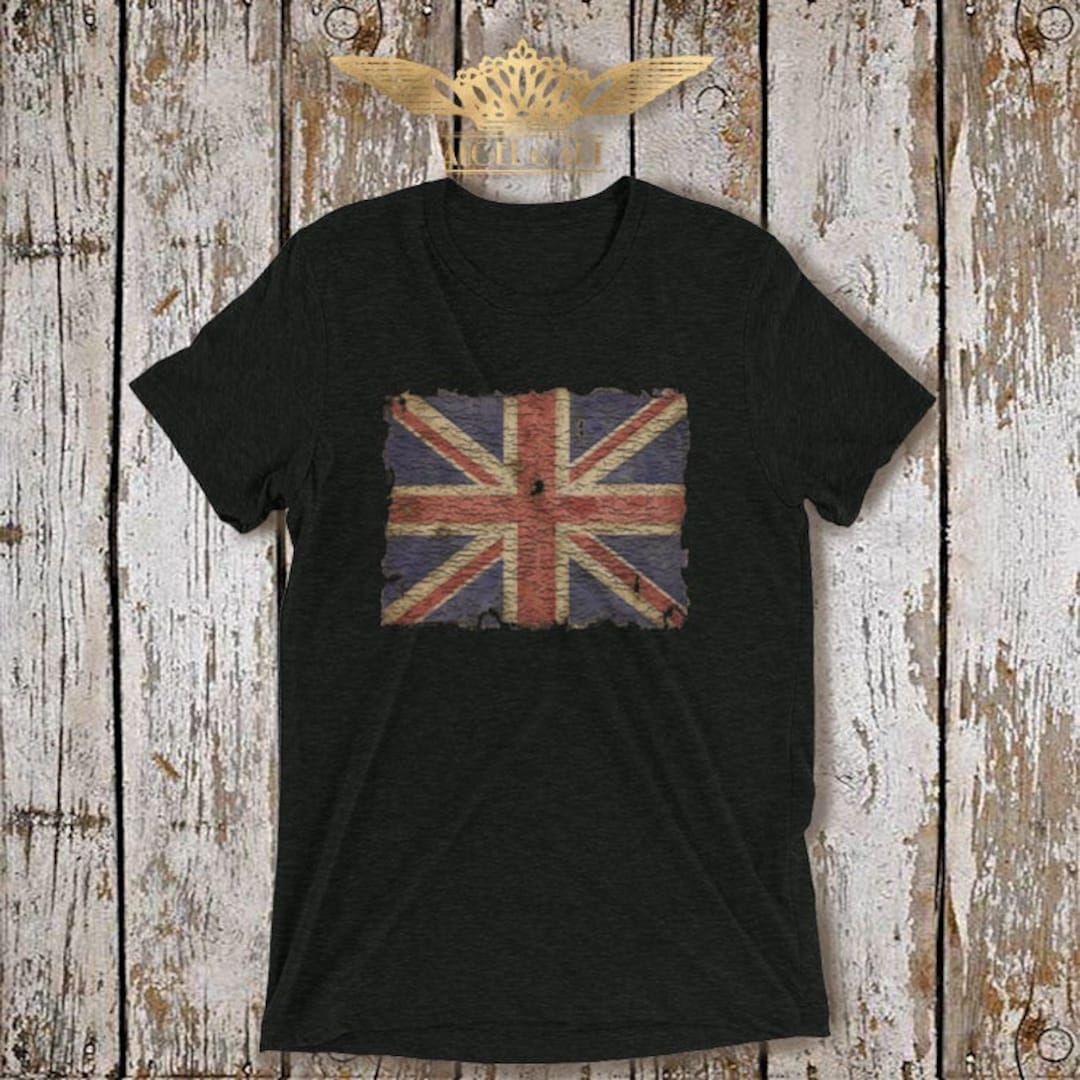 British Shirt- Vintage British Flag Shirt - Patriotic Shirts -london ...