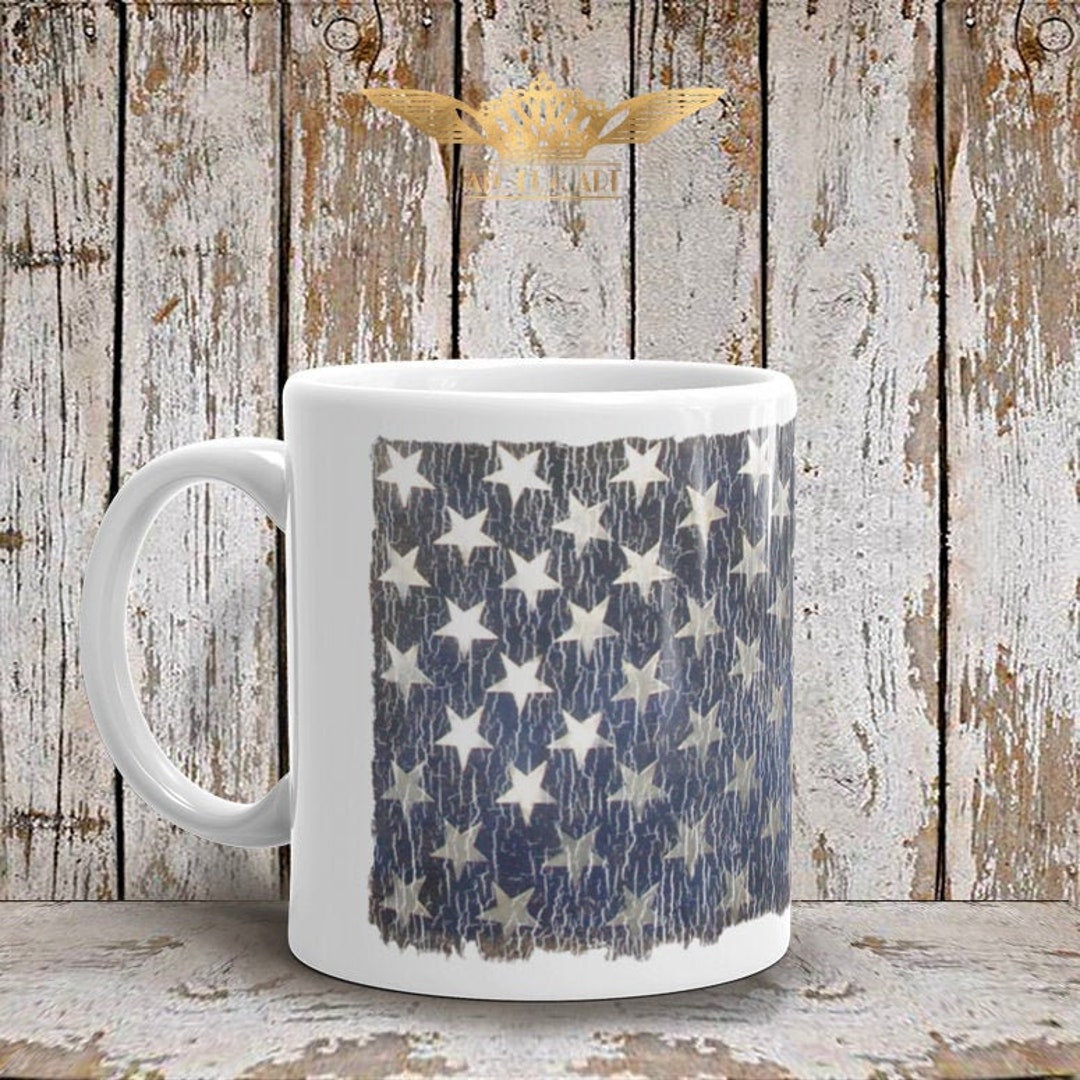 STARS STRIPES MUG American Flag Coffee Mug Black Flag Coffee Mug - Etsy