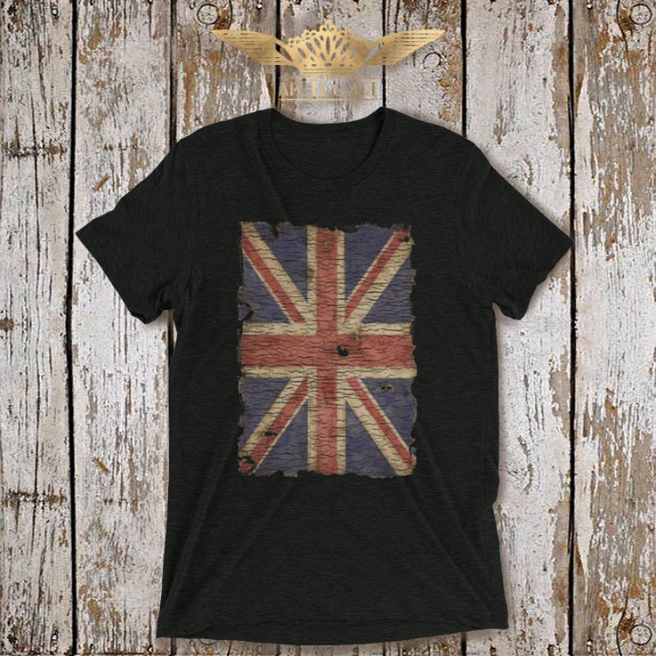 British T-shirt - Union Jack T Shirt - Patriotic Shirts - Cool Vintage ...