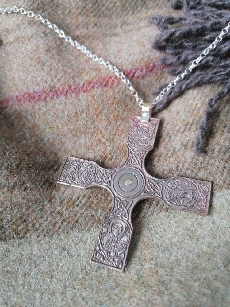 Miniature Galloway Hoard Pectoral Cross in Solid Silver. - Etsy