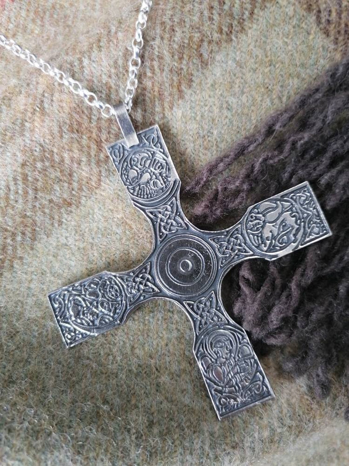 Miniature Galloway Hoard Pectoral Cross in Solid Silver. - Etsy