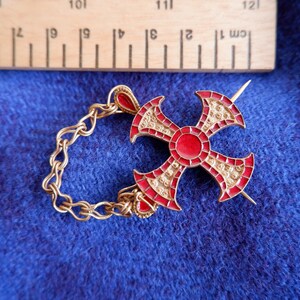 Handmade Anglo Saxon Trumpington Cross Pendant or Brooch in - Etsy UK