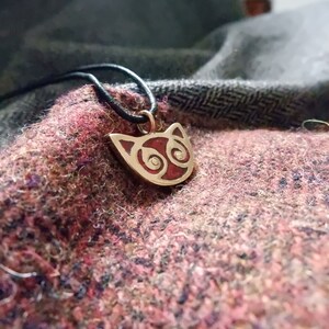 Snowdon Bowl Cat Pendant in Silver With Enamel - Etsy