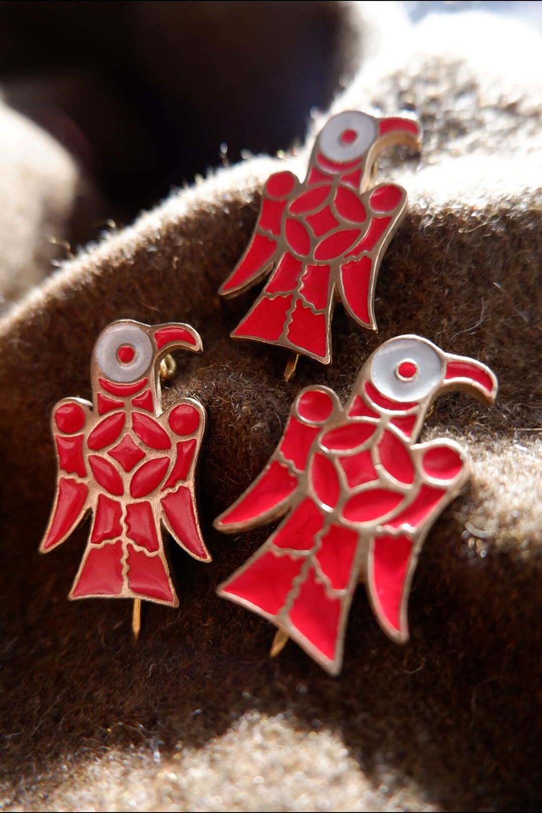 Merovingian Eagle/raven Brooch in Bronze or Sterling Silver - Etsy UK