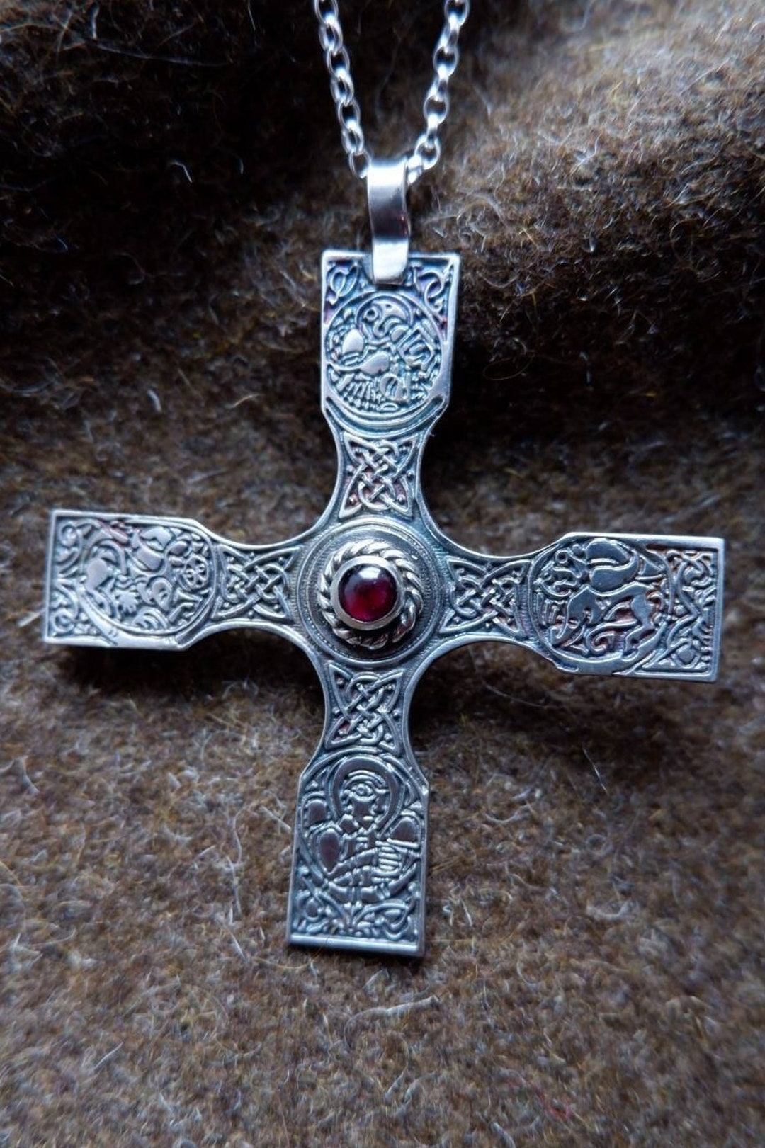 Miniature Galloway Hoard Pectoral Cross in Solid Silver. - Etsy