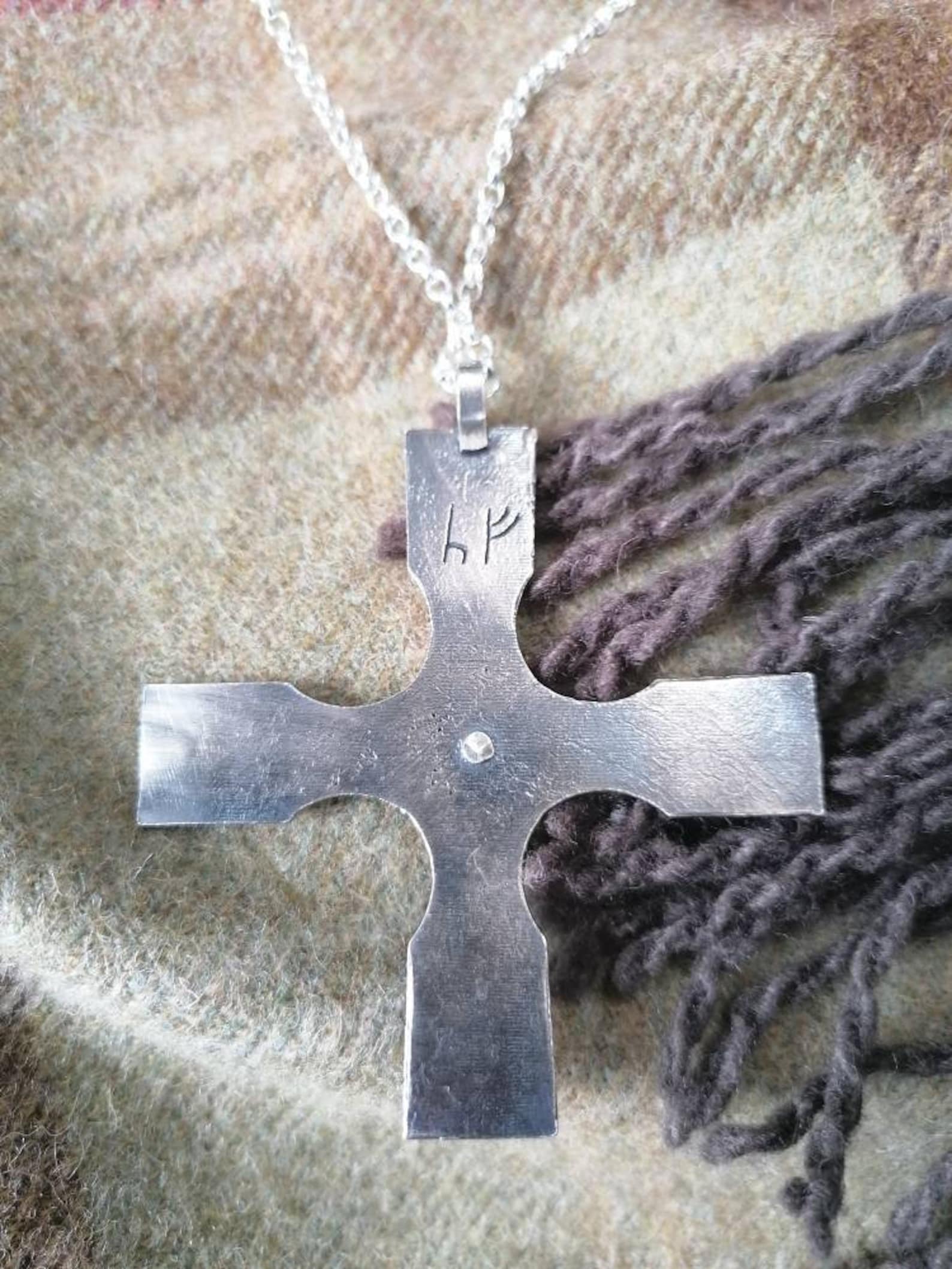Miniature Galloway Hoard Pectoral Cross in Solid Silver. - Etsy UK