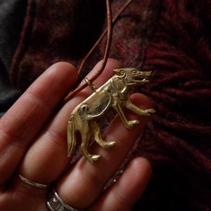 Ardross Pictish Wolf Pendant in Sterling Silver. - Etsy UK