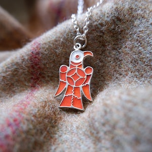 Merovingian / Germanic Raven Pendant in Sterling Silver With Enamel - Etsy