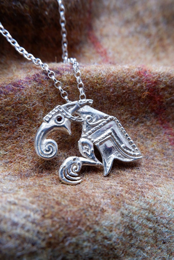 Anglo Saxon Raven Pendant Based on the Sutton Hoo Shield Mount - Etsy