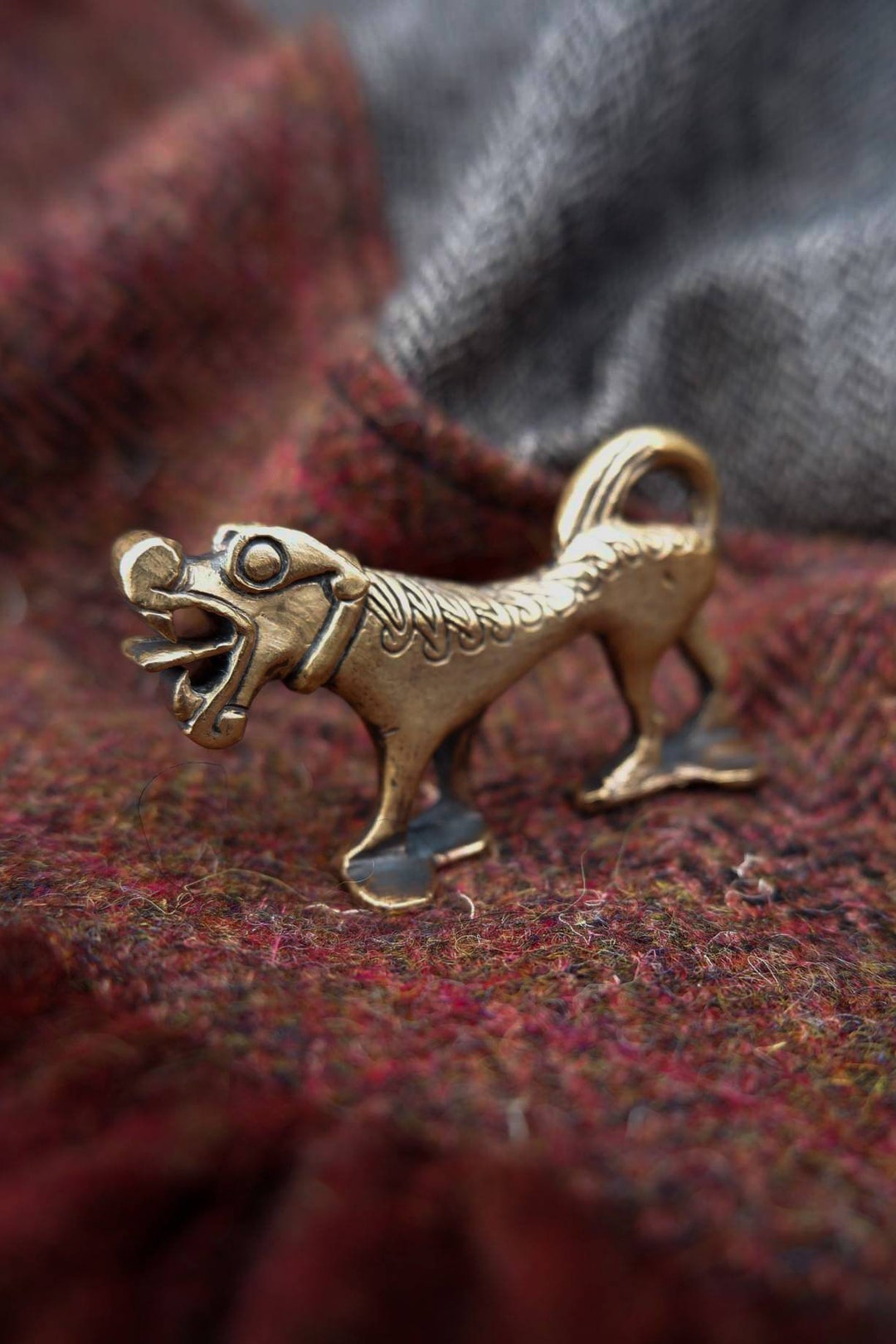 Pictish Dog Figurine in Bronze - Based on a Possible Helmet Crest From ...